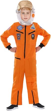 Amazon.com: 5th Lily Astronaut Costume with Helmet for Kids,Halloween ...