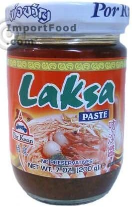 Amazon.com : Por Kwan Brand Laksa paste - 7 oz x 3 jars : Curry Sauces ...