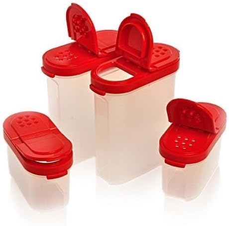 Amazon.com: Tupperware Modular Mate Spice Shaker Set (8) red: Home ...