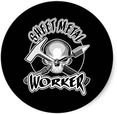 4 Pieces Sheet Metal Worker, Ironworker Hard Hat Sticker Decal, Vinyl ...