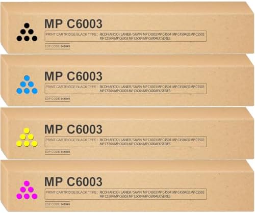 Amazon.com: MP C6003 Toner Cartridge High Yield Compatible 841849 ...