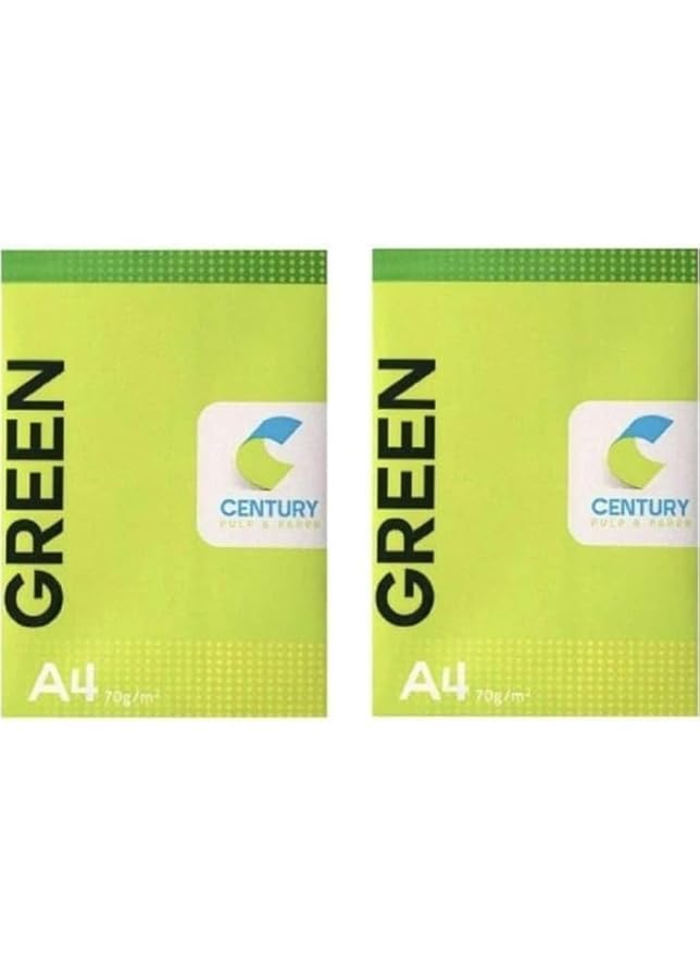 Century Green Copier Paper A4 Size 70 GSM (2 Ream/1000 Sheets) : Amazon ...