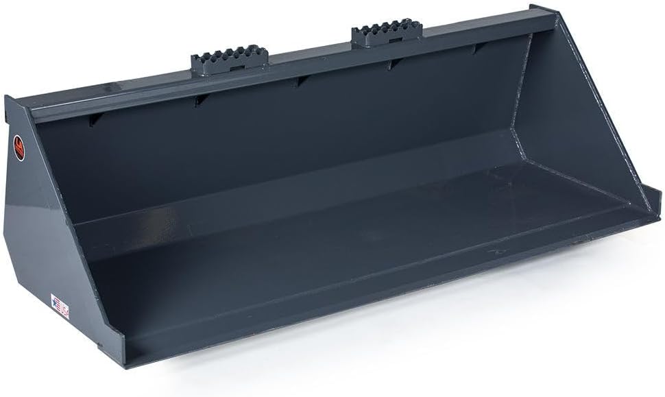 Amazon.com: Titan Attachments USA Made 6 FT Skid Steer Dirt Bucket, Low ...