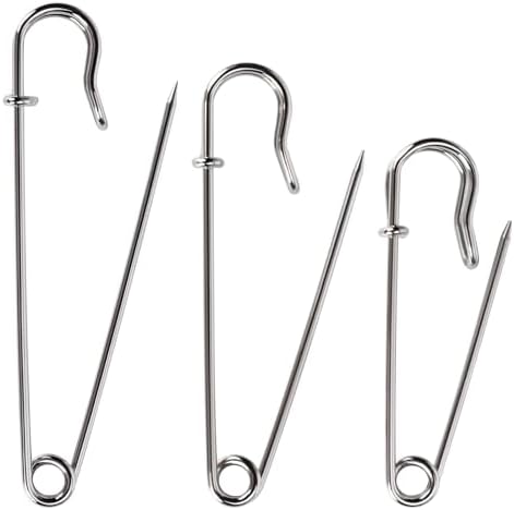 Amazon.com: Bulk Pack of 20 Heavy-Duty Safety Pins – Assorted Sizes (2 ...