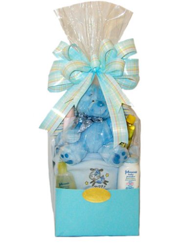 Amazon.com : New Baby Boy Essentials Gift Basket : Baby Keepsake ...