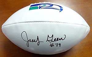Jacob Green Autographed Football - White Logo Mcs Holo - Autographed ...