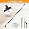 Amazon.com: Heavy Duty 4-inch Razor Blade Floor Scraper, 50 Inch Long ...