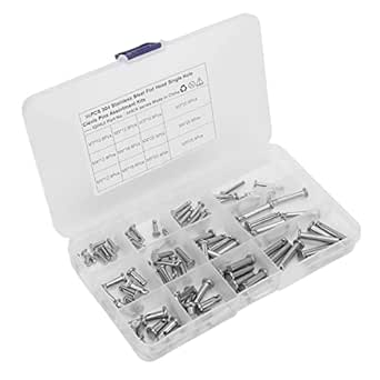 12 Sizes Stainless Steel Clevis Pin Assortment Kit for Car Workshop ...