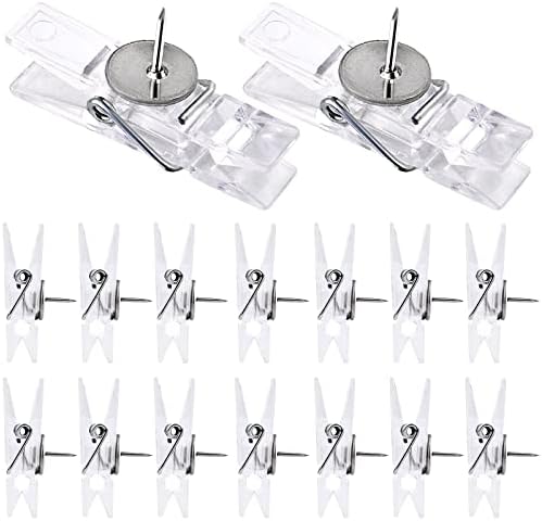 Amazon.com: Hmjpng 50 Pieces Push Pin Clips Plastic Push Pins Photo ...