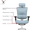 Amazon.com: X-Chair X3 Management Office Chair, Blue A.T.R. Fabric with ...