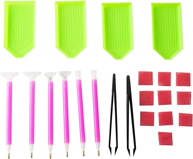 TREXEE 22pcs Diamond Painting Tool Kits| Diamond Painting by Number Set ...