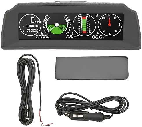 Brilluxa Slope Meter, GPS Inclinometer Pitch Tilt Speed Display ...