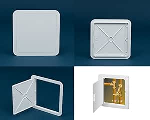 Timloc AP300 305mm x 305mm Large White Plastic Access Panel Hinged ...