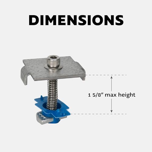 Snapklik.com : Adamax SPMC158-5PK Solar Panel Mid Clamps For 1-5/8 In ...