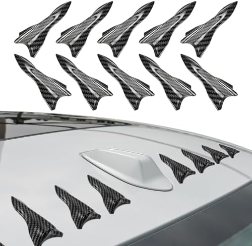 Amazon.com: 10PCS Rear Roof Spoiler, Roof Wing Auto Spoiler, Shark Fin ...