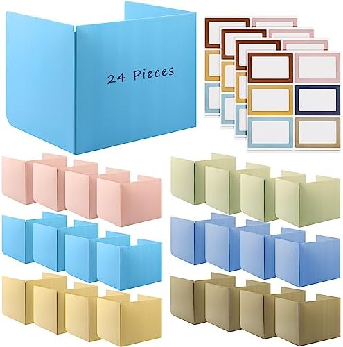 Amazon.com : Patelai 24 Pack Privacy Folders, Plastic Privacy Boards ...