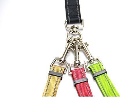 Triple Dog Leash No Tangle 3 Way Dog Leash, Nylon Adjustable Couple No ...