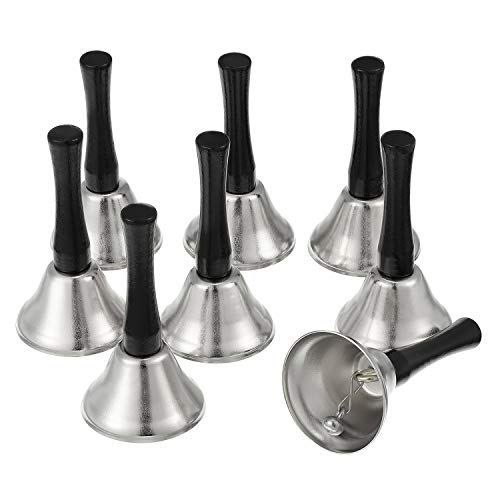 Snapklik.com : 24 Pieces Hand Bells Steel Service Handbells Black ...