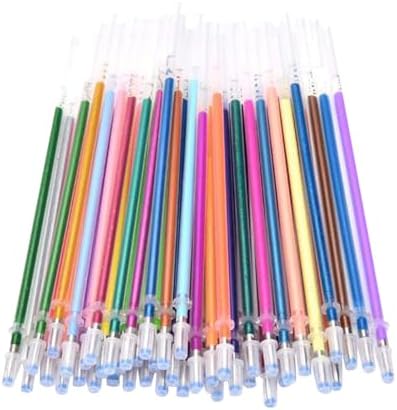 Amazon.com: NUOBESTY 50Pcs Gel Pens Refills Glitter Gel Pens Refills Neon Gel Pen Refills ...