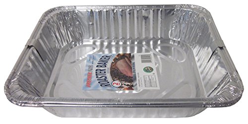 Durable Packaging PRM420 Sartén de aluminio para asar 11-34 x 9-14 x 2 ...