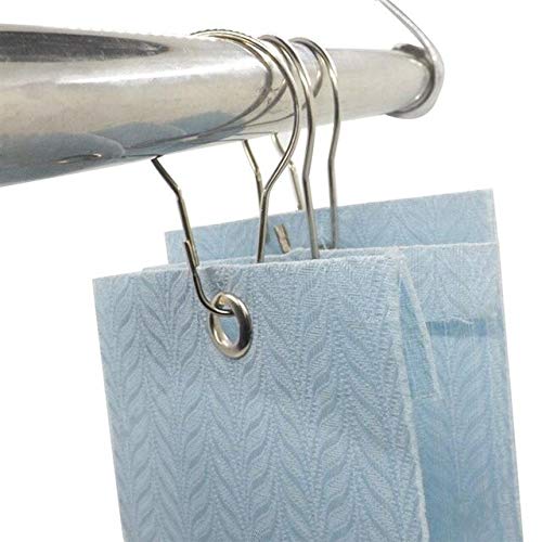 Buy Hansel 12Pcs Shower Curtain Hooks Glide Rings Roller Rustproof ...