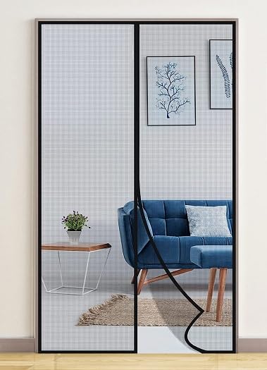 Mclear Polyester Magnetic Mosquito Net for Door | Mosquito Curtain for ...