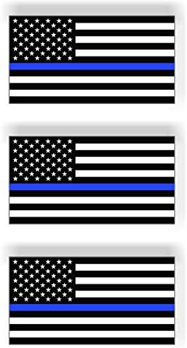 Amazon.com: Rogue River Tactical Thin Blue Line Blue Lives Matter Flag ...