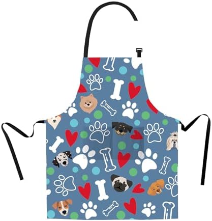 Pets Animals Dog Grooming Waterproof Apron with 2 Pocket and Adjustable ...