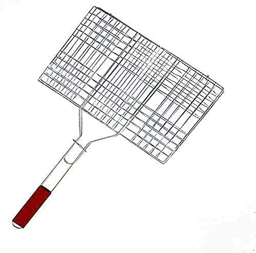 Buy grofly Stainless Steel Portable BBQ Grill Fish Net Basket Roast ...