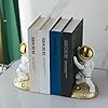 Amazon.com: Banllis Space Theme Bookends for Shelves, Astronaut Moon ...