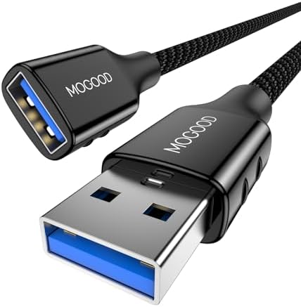 Amazon.com: MOGOOD USB 3.0 Extension Cable 1M, Heavy-Duty Braided USB A ...