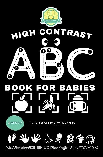 High Contrast Book For Babies: Abc Books For Kids Ages 0-3 (high ...