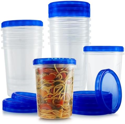 Amazon.com: Tafura Soup Freezer Containers with Twist Top Lids | 32 Oz ...