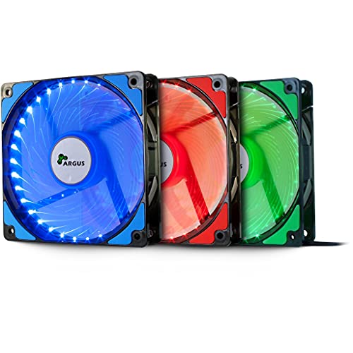 INTER TECH LED 120mm Fan Case Fan Gaming Case Modding Illuminated ...
