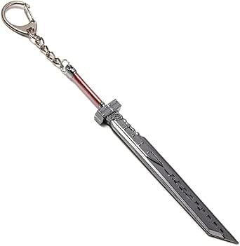 Gaweco FF7 Cloud's Weapon Fenrir Fusion Sword Keychain Metal Keyring ...