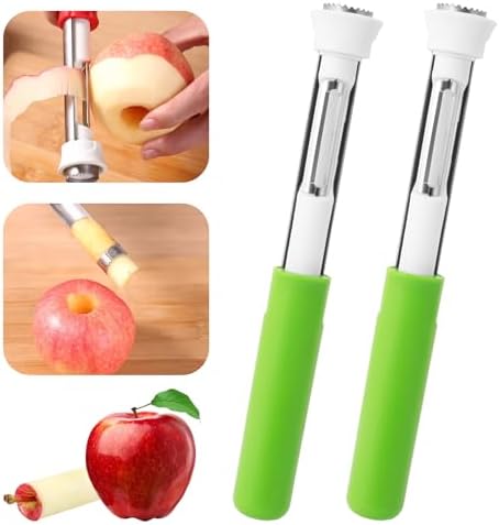 Amazon.com: Apple Corer - Stainless Steel Fruit and Vegetable Corer ...