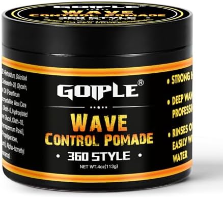 Amazon.com: Natural Pomade for Men's Strong Hold and Layered Waves ...