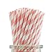Amazon.com: Candy Pink and White Striped Paper Straws, 7.75 Inches ...