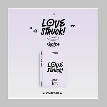 Amazon.com: Kep1er LOVESTRUCK! 4th Mini Album Platform Version Case+1p ...