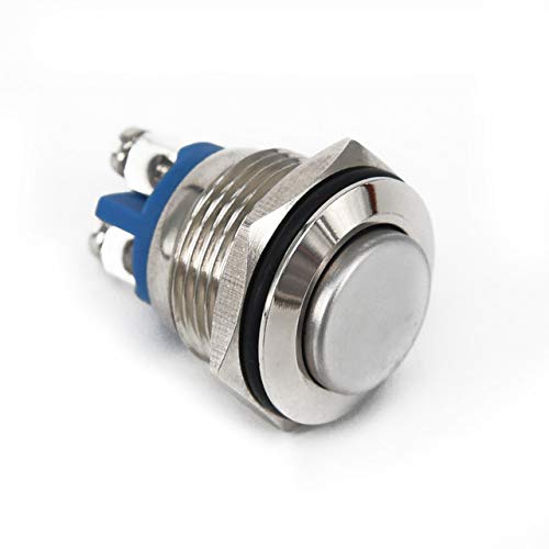 Tool Parts DC 12V 30A Waterproof IP67 Metal 16mm Push Button Momentary ...