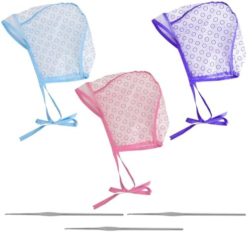 Amazon.com : ASUNFO 3 Pack Hair Highlighting Caps Coloring Dye ...