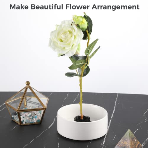 JUSTDOLIFE Flower Frogs Stainless Floral Frogs Kenzan Flower Vase Round ...