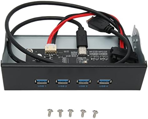 4 Ports 10Gbps USB 3.2 Front Panel Hub, USB3.2 Type E 5.25inch 10Gbps ...