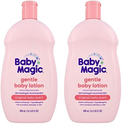 Amazon.com: Baby Magic Gentle Baby Lotion, Vitamins & Aloe, Free of ...