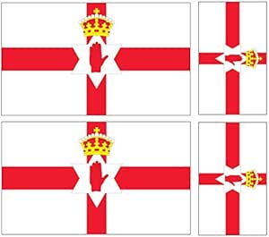 Amazon.com: Vinyl Stickers 4 x Ulster Banner Flag : Automotive