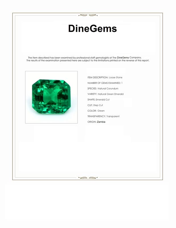 Buy Dine Gems 9 Ratti Real & Pure Emerald Stone Original Certified ...