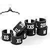 Amazon.com: Discount Sizing Black Plastic Hanger Size Clips - 800 Count ...