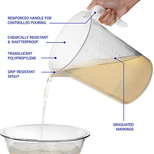 Snapklik.com : Terbold 5 Liter Measuring Pitcher 3-Pack 1.3 Gallon ...
