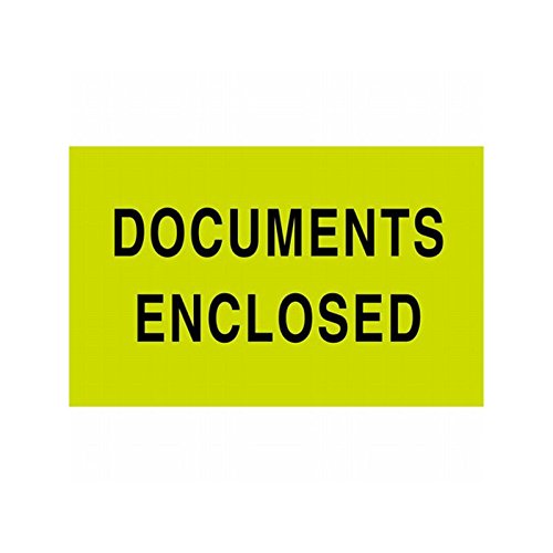 Amazon.com: Box Packaging "Documents Enclosed" Labels, 3" x 5" 500 Per ...