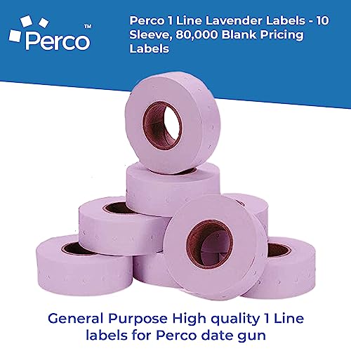 Snapklik.com : Perco 1 Line Lavender Labels - 10 Sleeve